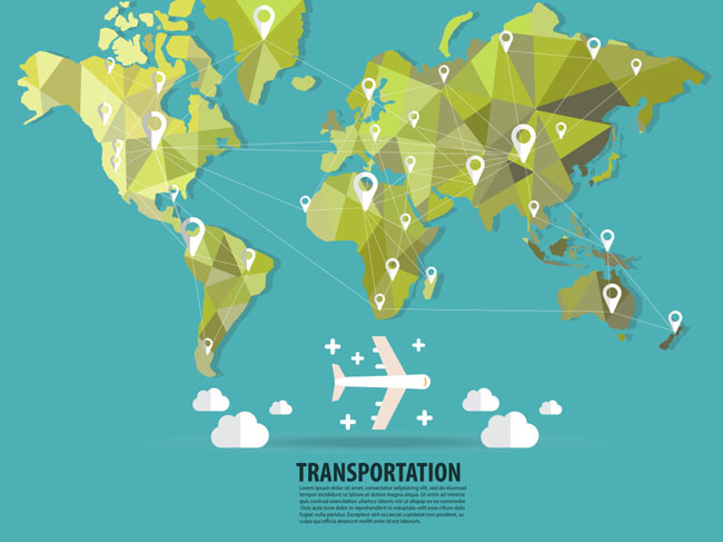 扁平化世界地图创意几何体造型设计_漫品狗_MG动画短片素材_flash源文件_动漫矢量图免费素材网